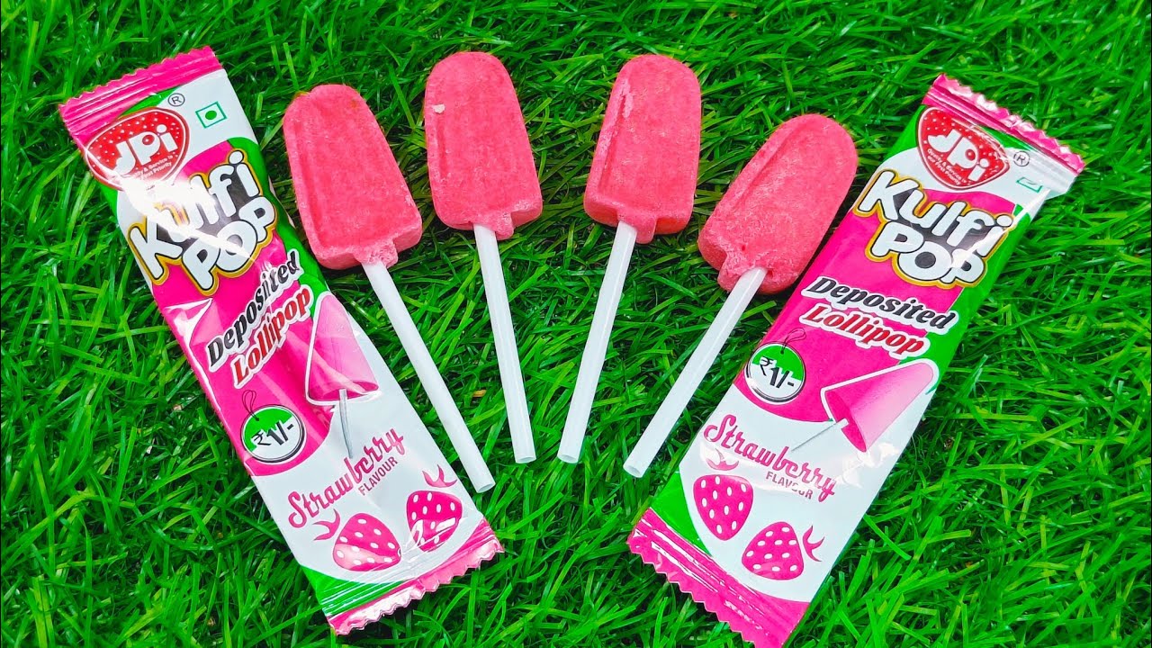 2 Pink Packet Candy Lollipop Unpacking Satisfying ASMR Videos - YouTube