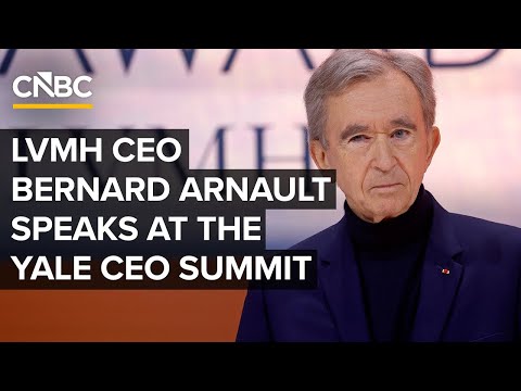 LVMH CEO Bernard Arnault speaks to CNBC's Sara Eisen at the Yale CEO Summit — 12/17/2025