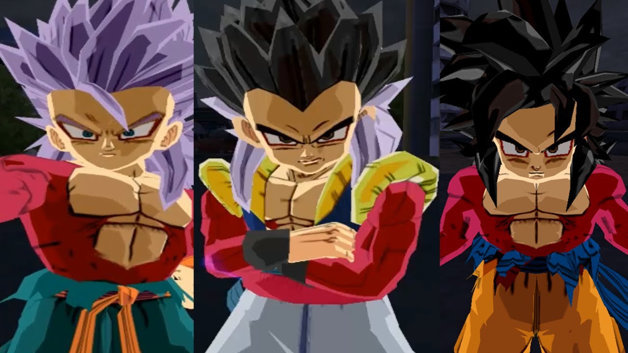 [DBZ BT3 MOD] Goten SSJ4 and Trunks SSJ4 fusion [Gotenks SSJ4] - YouTube