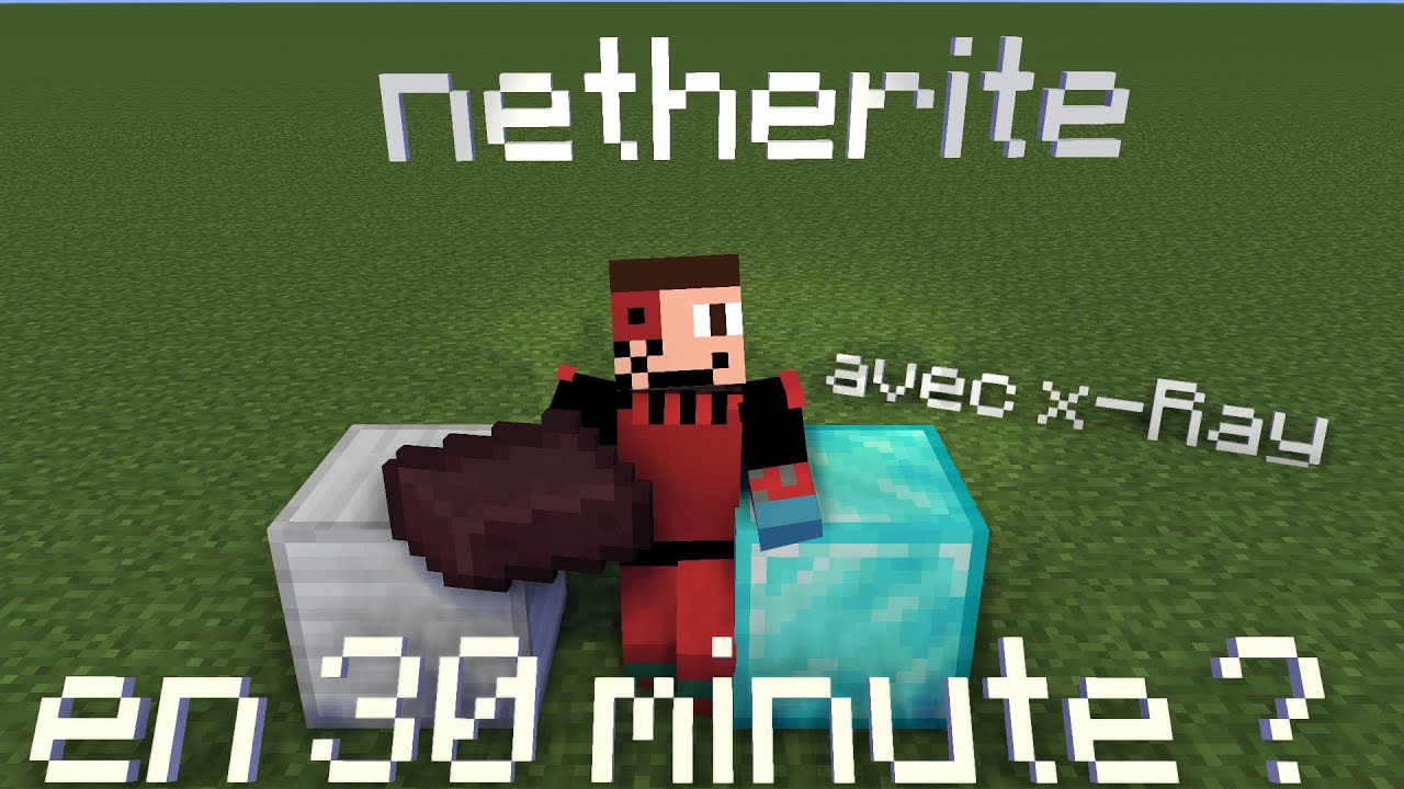 En combien de temps on peut avoir de la netherite avec x-Ray ?! - YouTube