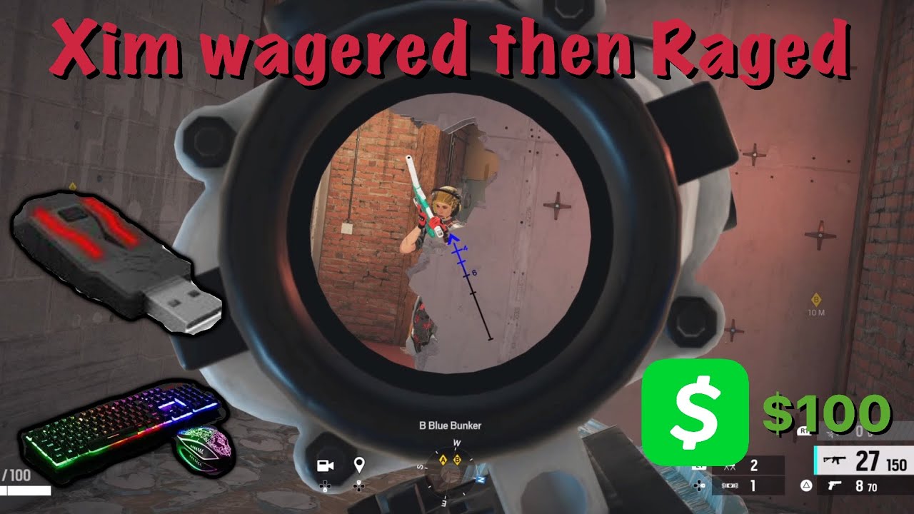 Xim kid wagered me Then Raged -Rainbow six Siege - YouTube