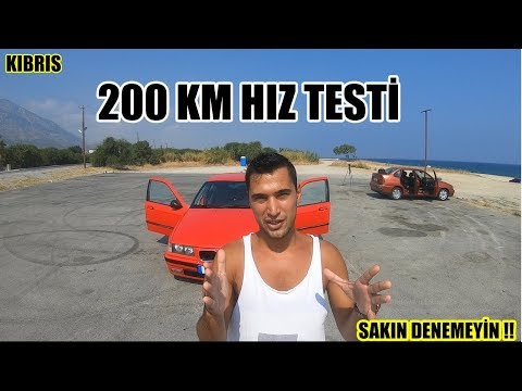 BMW E36 3.25 İLE YAN VERMEK VE 200 KM HIZ YAPMAK | SAKIN DENEMEYİN!! ( KIBRIS )