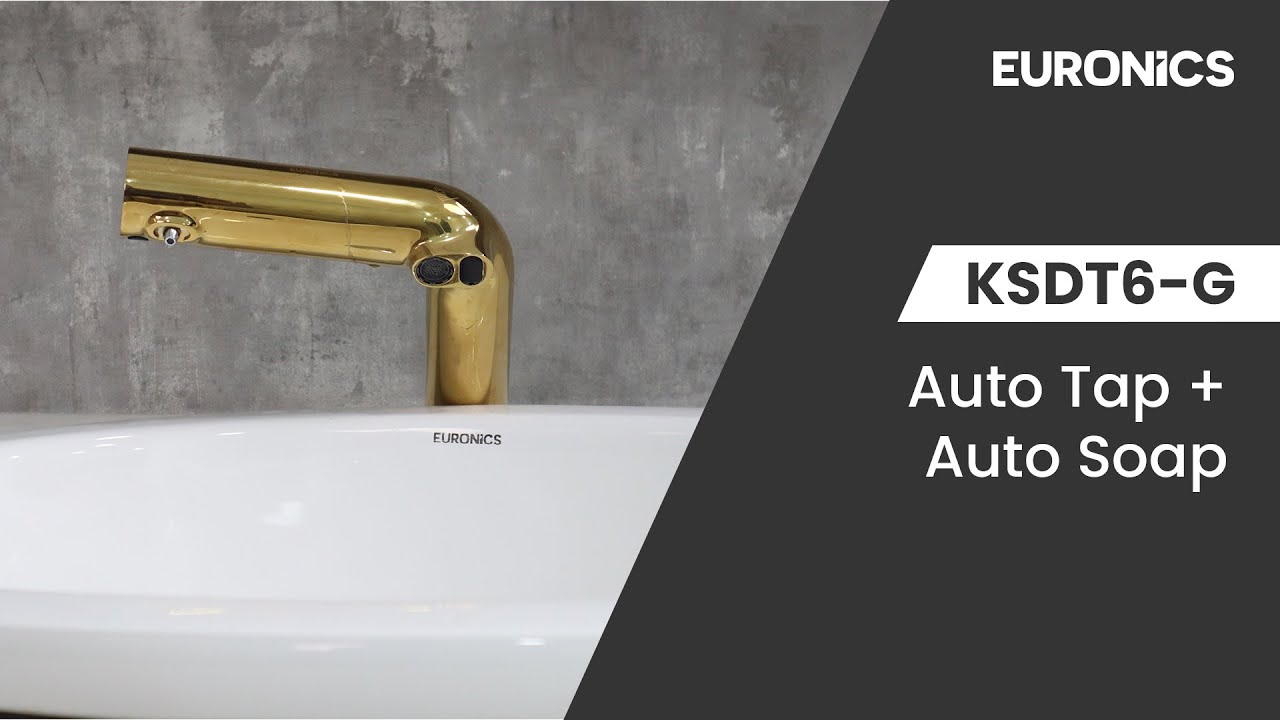 Sensor tap and soap automation | KSDT6-G | Euronics - YouTube