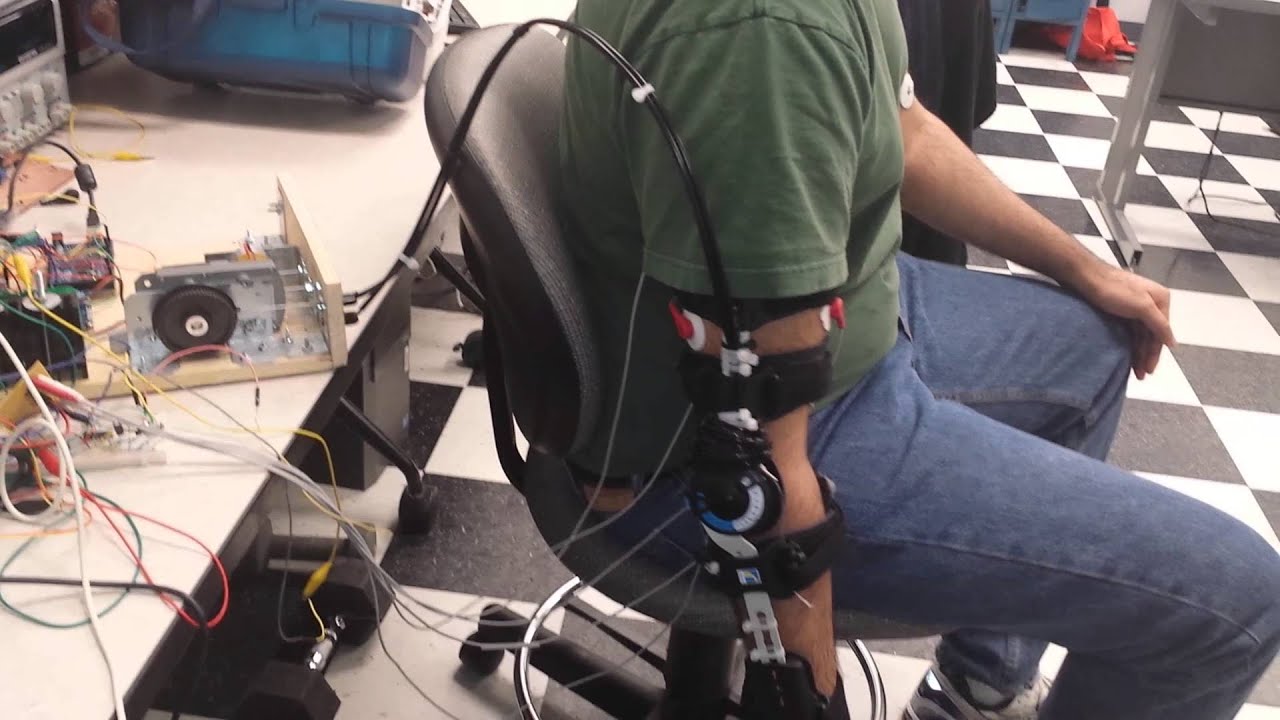 ExoArm: Automated (EMG) Strength Test (3.63Kg) with Exoskeleton Arm ...