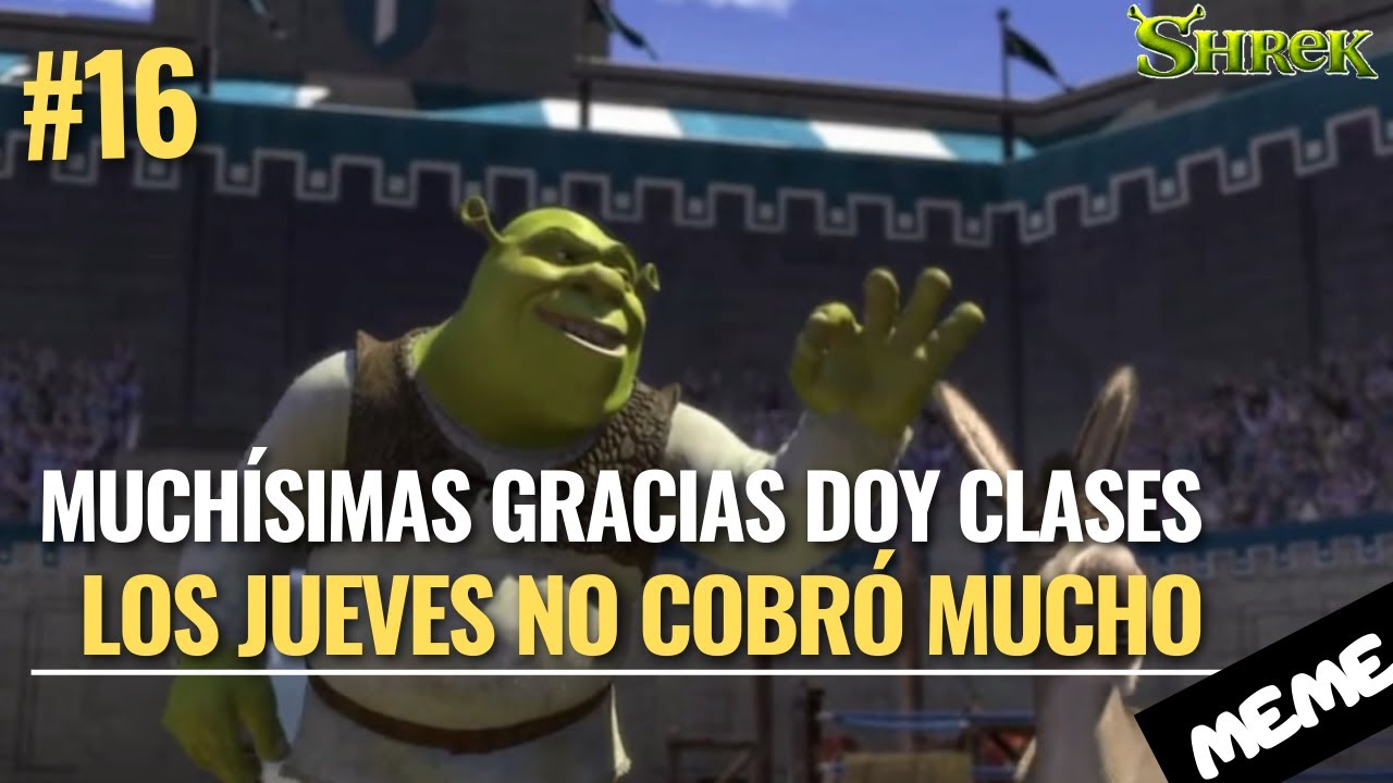 muchísimas gracias doy clases los jueves no cobró mucho meme - YouTube
