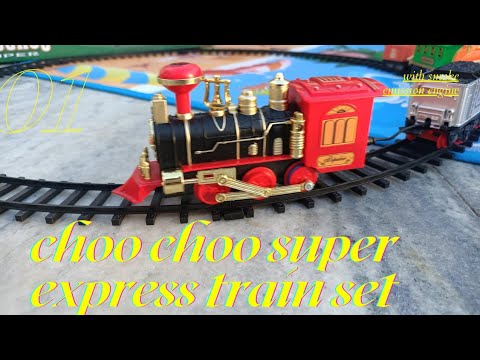 Choo Choo Super Express Train With Smoke Emission | Track set | light ...