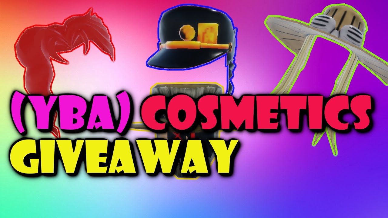 Your bizarre adventure (YBA) cosmetics giveaway - YouTube