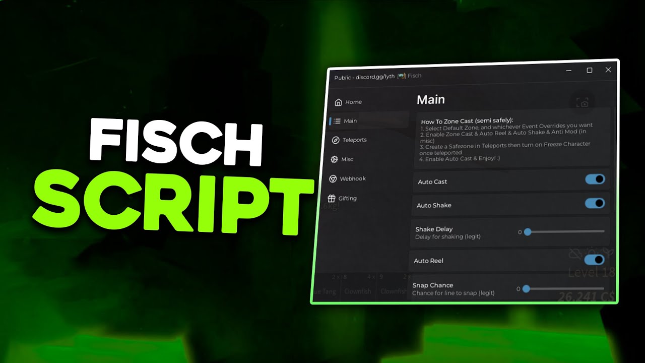 Fisch Script | Auto Reel, Auto Cast, Auto Shake, Teleport & More! - YouTube