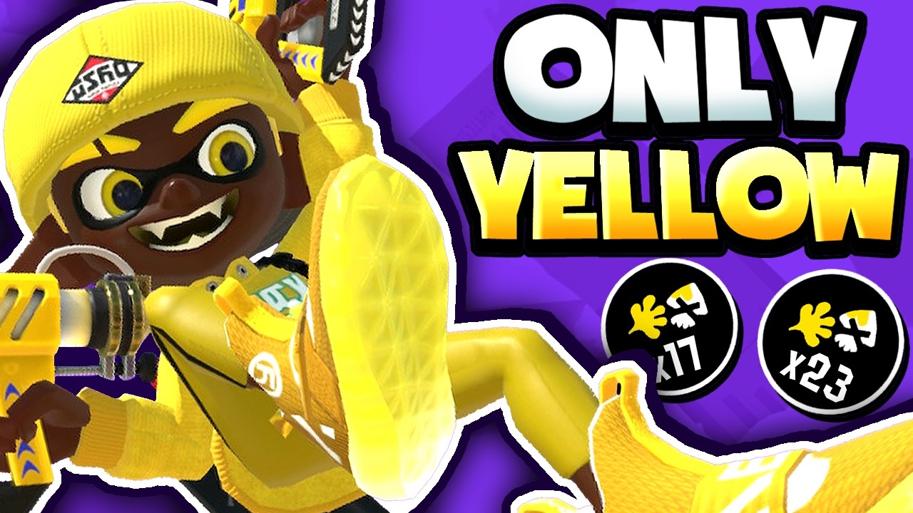 Using only ONE COLOR in Splatoon 3 - YouTube