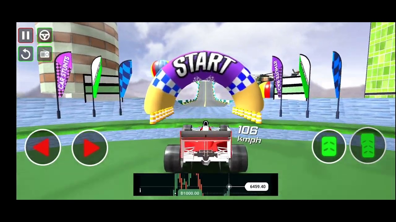 car race F1 gaming high jump record - YouTube