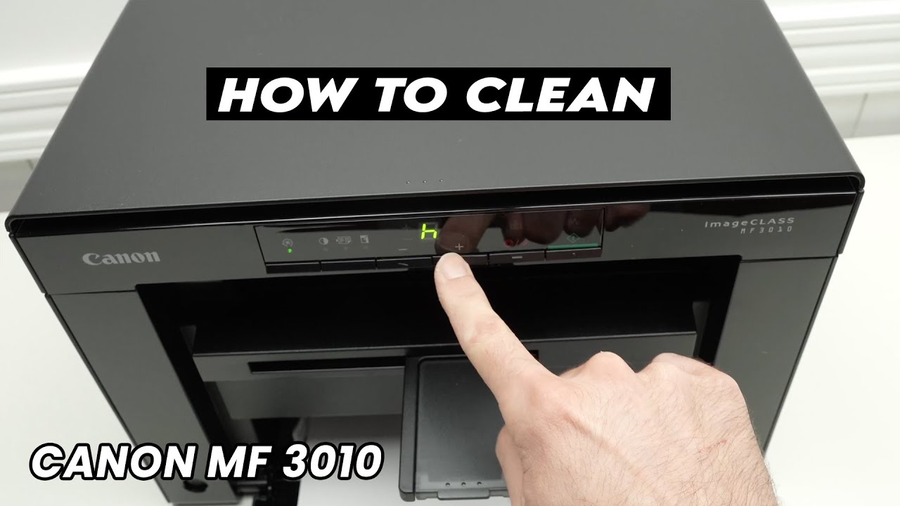 Canon MF3010: How to Clean (Fix Black Spots or Smeared Ink) - YouTube