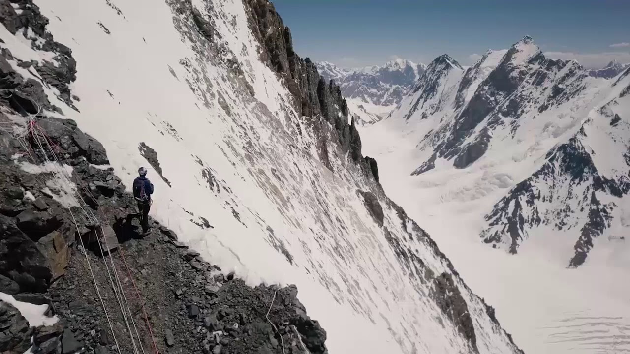 Bargiel makes history with first K2 ski descent - YouTube