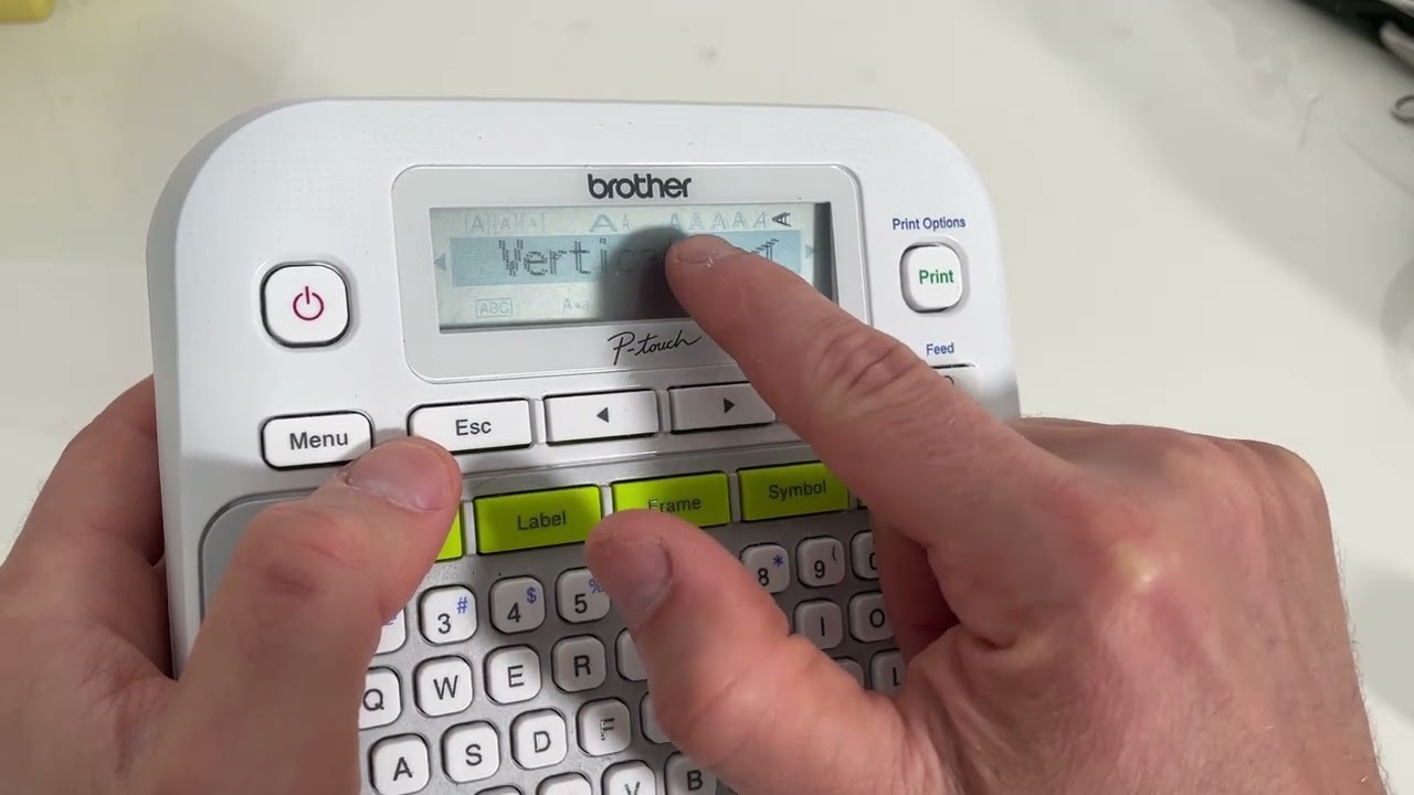 How To Print Vertical Text With A Brother Label Maker YouTube How To Print Vertical Text With A Brother Label Maker YouTube
