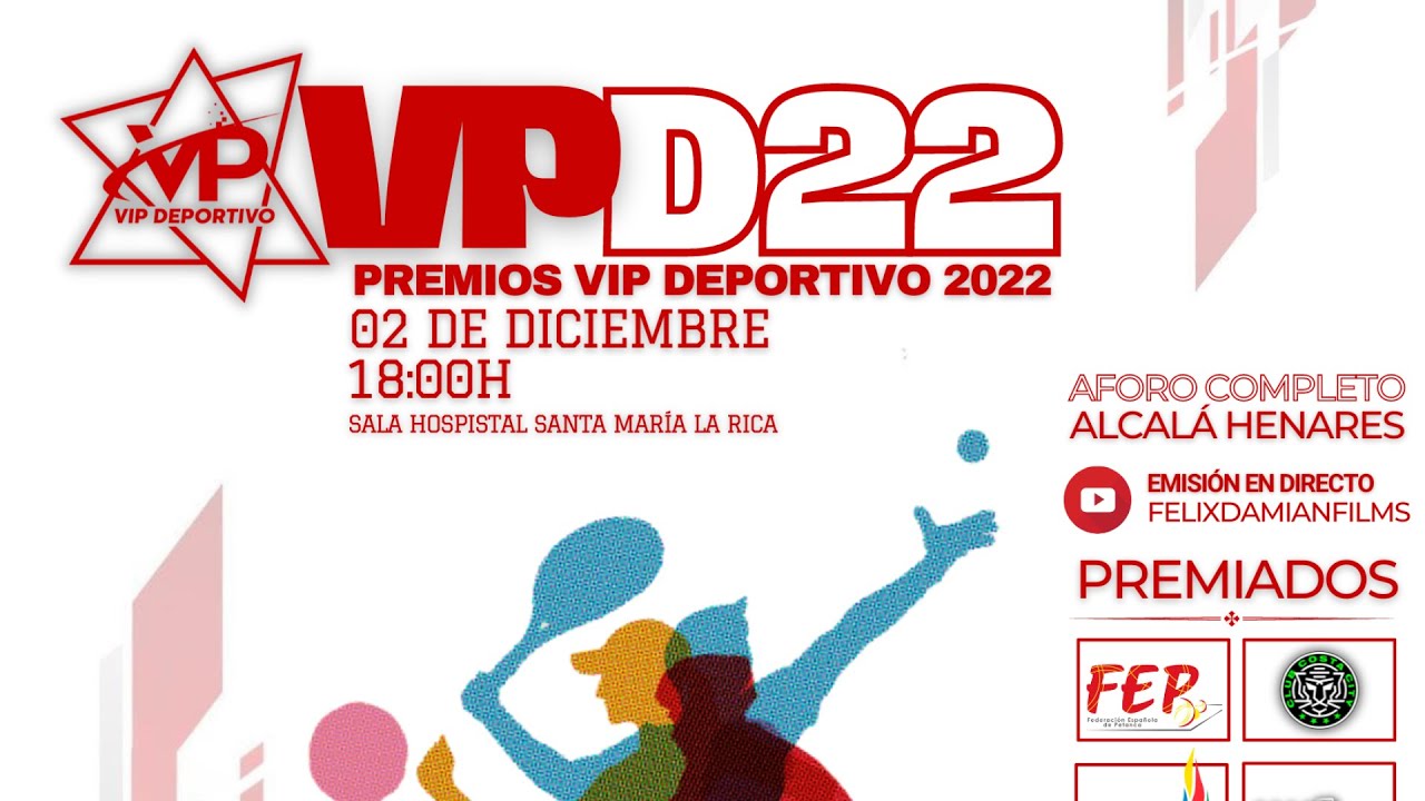 VIP DEPORTIVO - GALA DE PREMIOS 2022 - YouTube