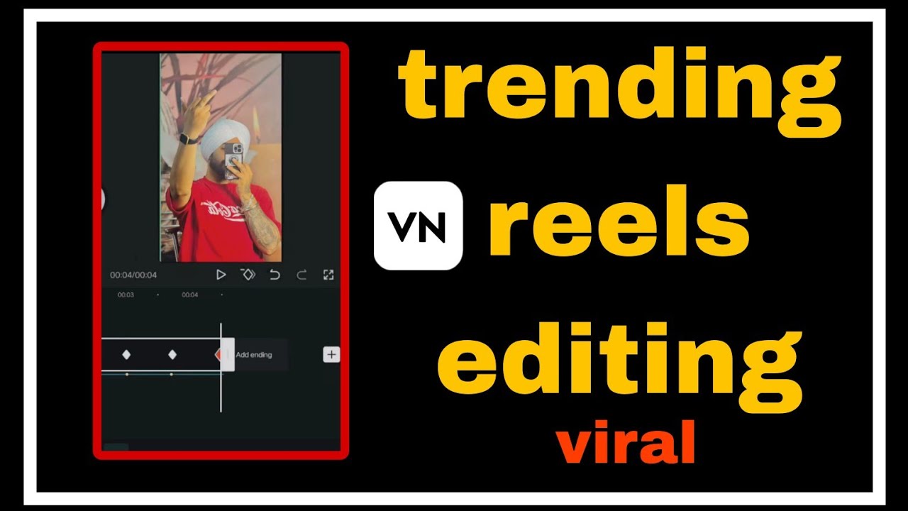 trending reels 📸editing kaise karen vn app se one click mein reels ...