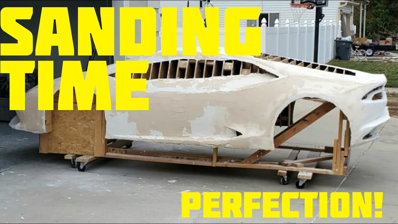 Lamborghini build #4/ sanding and perfecting rear left panel - YouTube