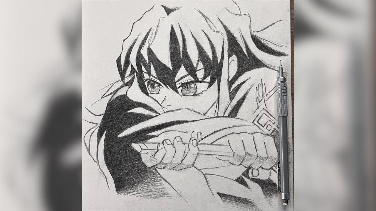 How to Draw Tokito Muichiro easily | Demon Slayer: Kimetsu no Yaiba ...