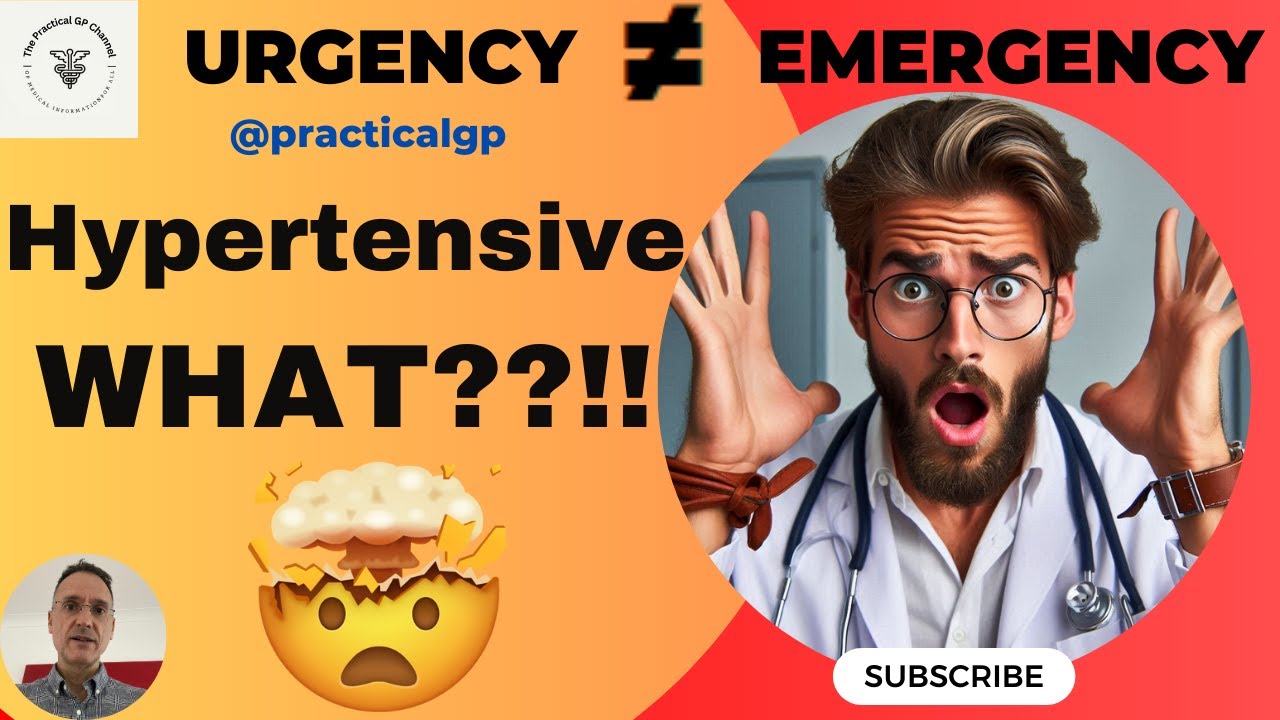 Hypertensive urgency or emergency? Spot the difference... - YouTube
