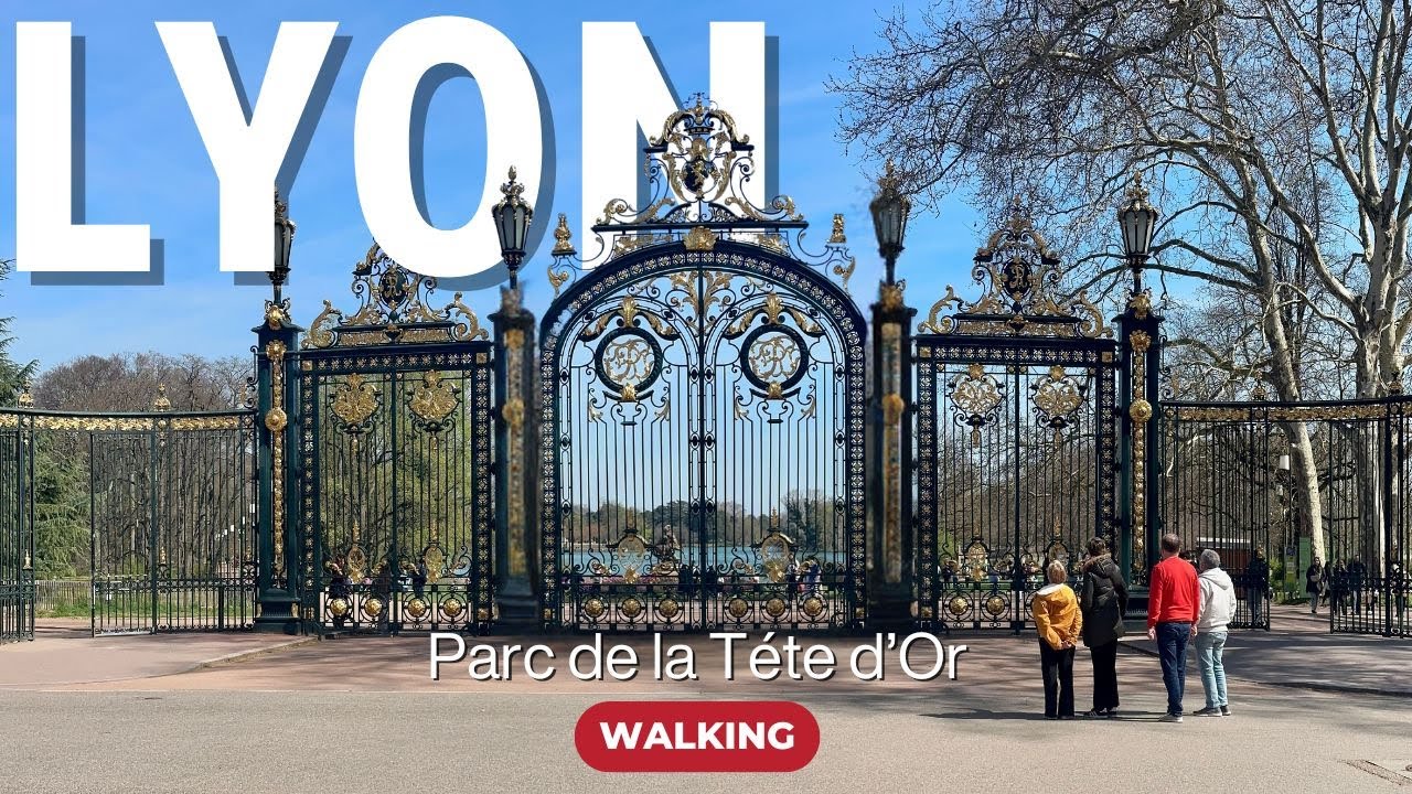 🌸 Spring Walk in Lyon, France 🇫🇷 | Parc de la Tête d’Or Walking Tour ...