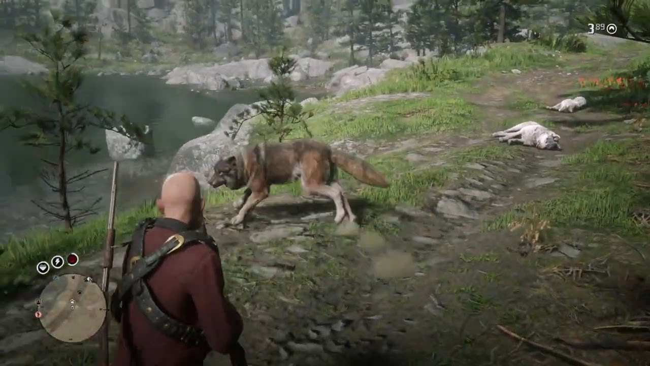 Red Dead Online - Hunting the Legendary Emerald Wolf - YouTube