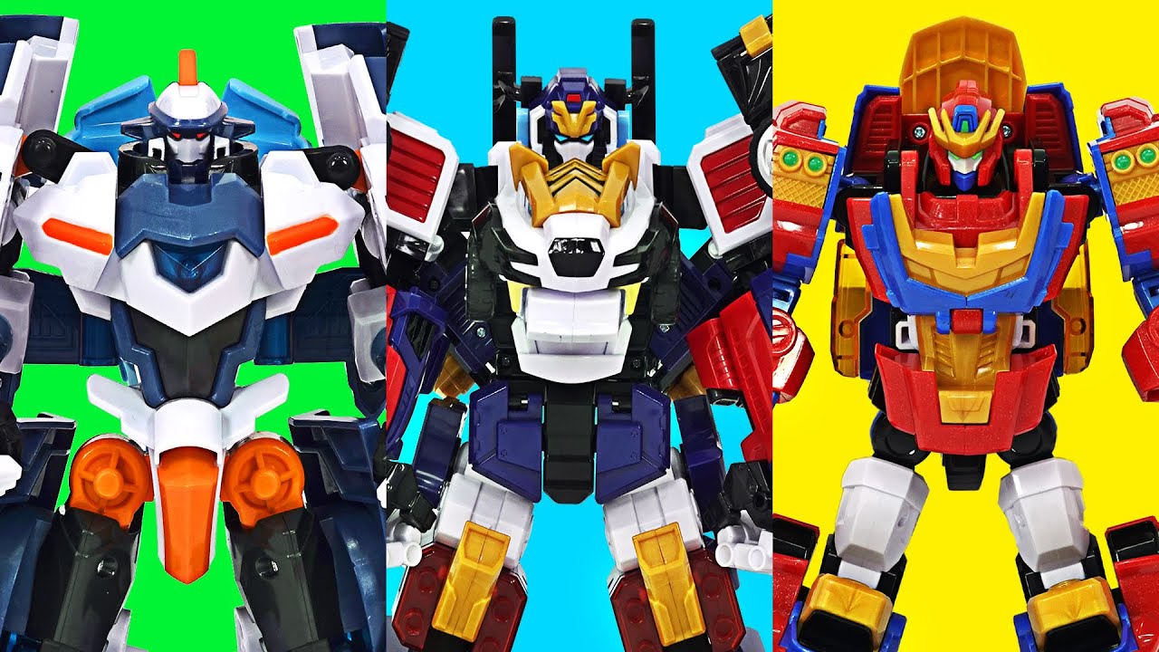 Miniforce Animaltron space police Jawscop, Tricop, Leocop! Go ...