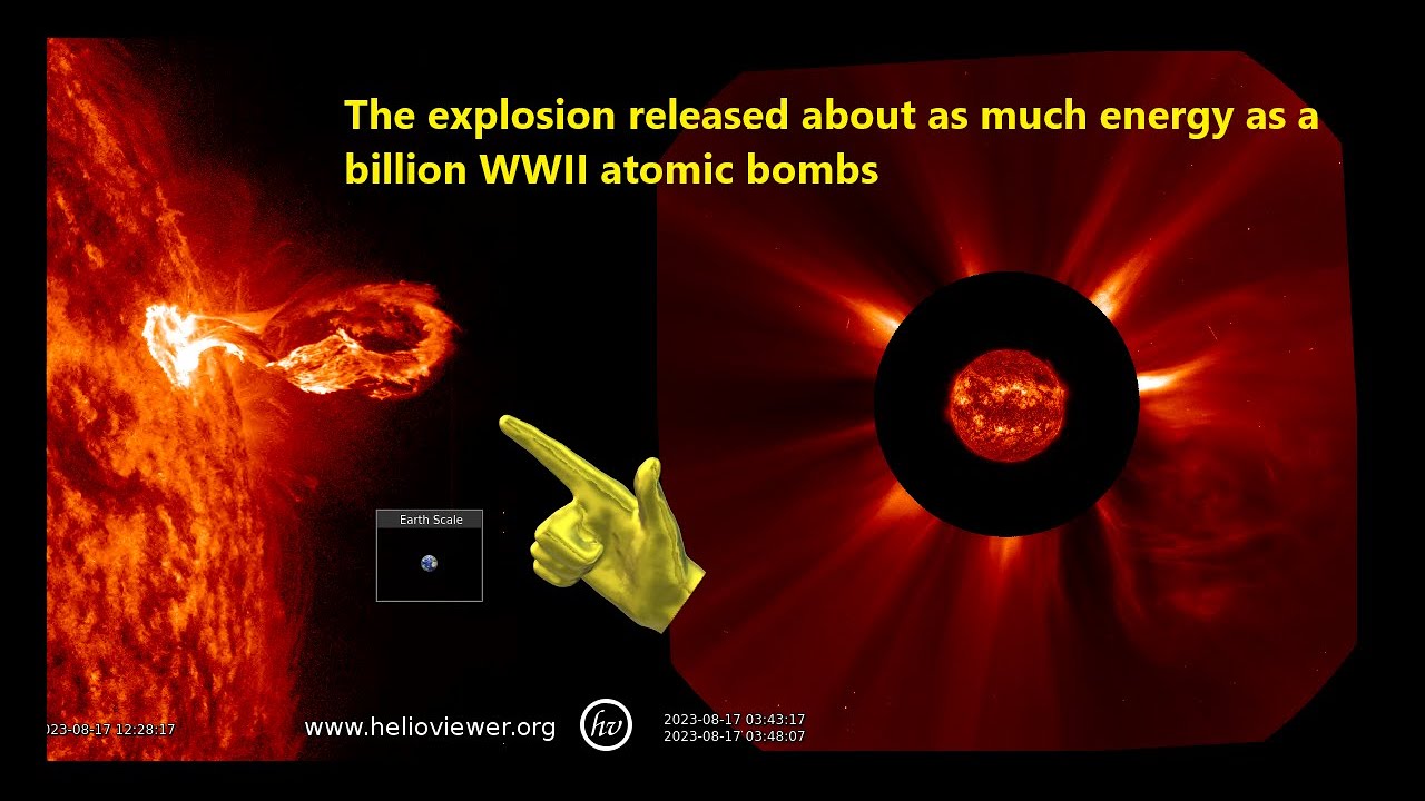 The explosion had as much energy as a billion WWII atomic bombs. Solar ...