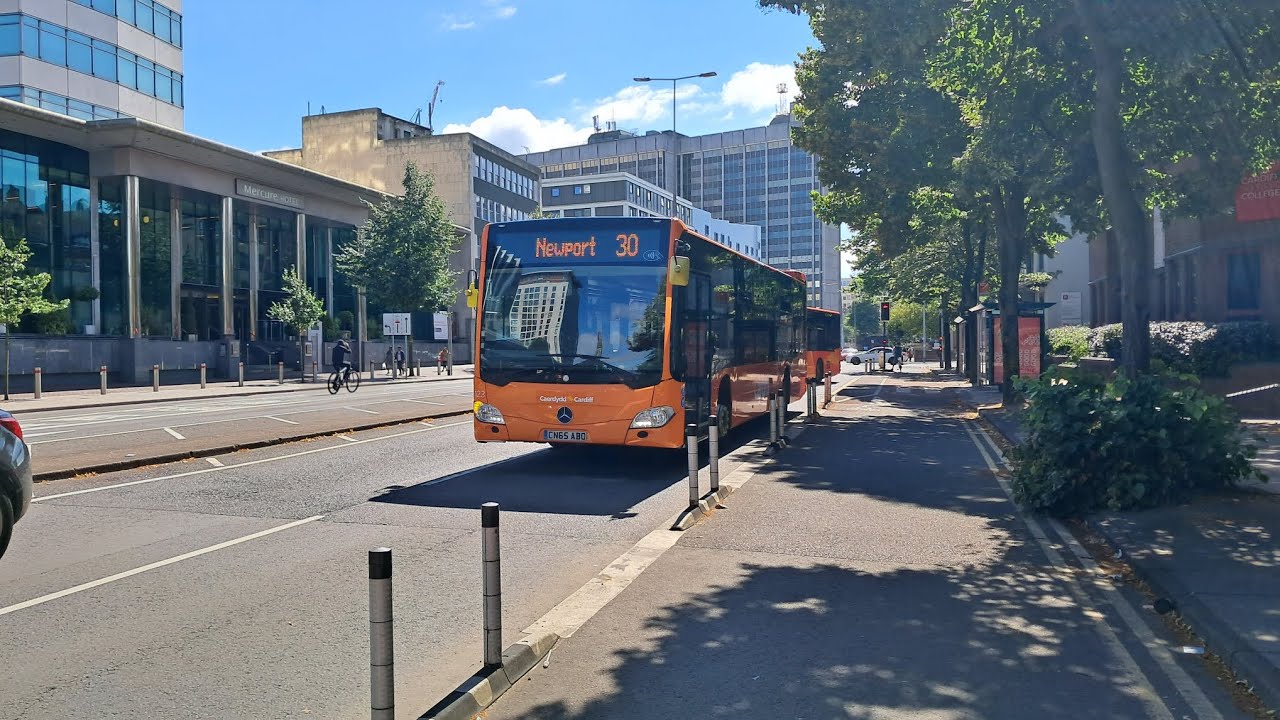 *KICKDOWN+THRASH* Cardiff Bus Mercedes Citaro 2 On Route 30 (123) - YouTube