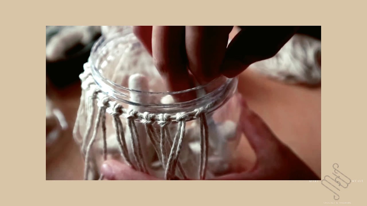 How I Make Macrame Jars! Very Easy! (process video) - YouTube