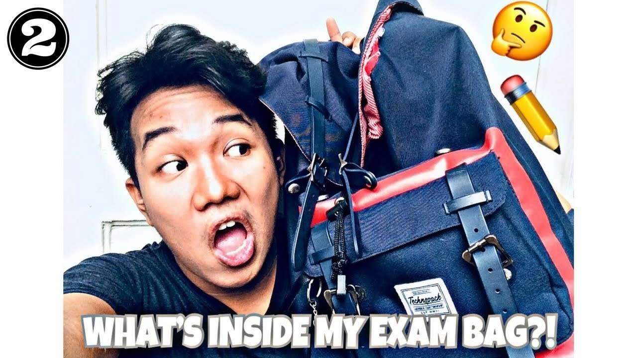 WHAT'S IN MY BAG (exam bag) MAY BRA?? failed - YouTube
