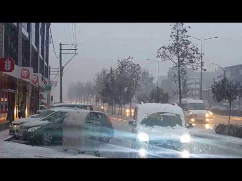 İzmir 2017 ye karla başladı. Sabah 08:40