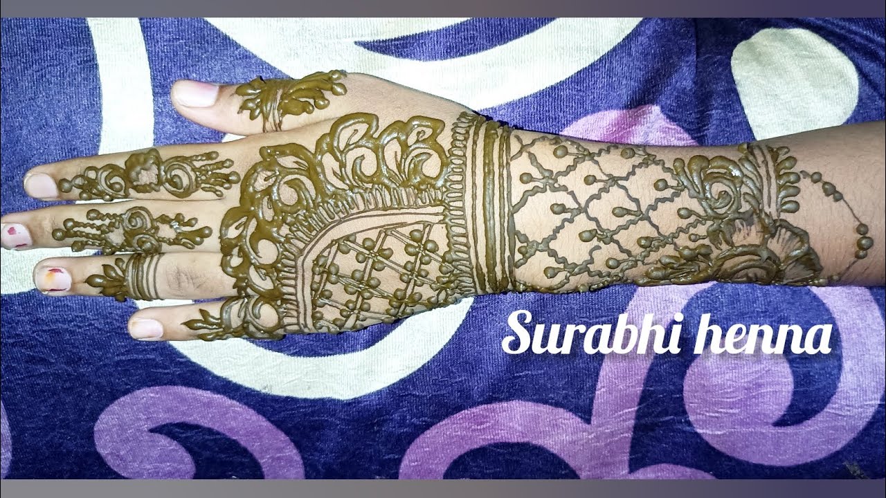 Back hand design 😱||easy & beautiful design 😍 - YouTube