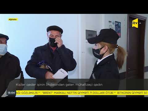 Kişilər qədər işinin öhdəsindən gələn mühafizəçi qadın