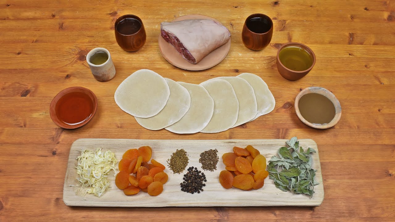 Ancient Roman Pasta with Pork and Apricots - Minutal ex Praecoquis - A ...