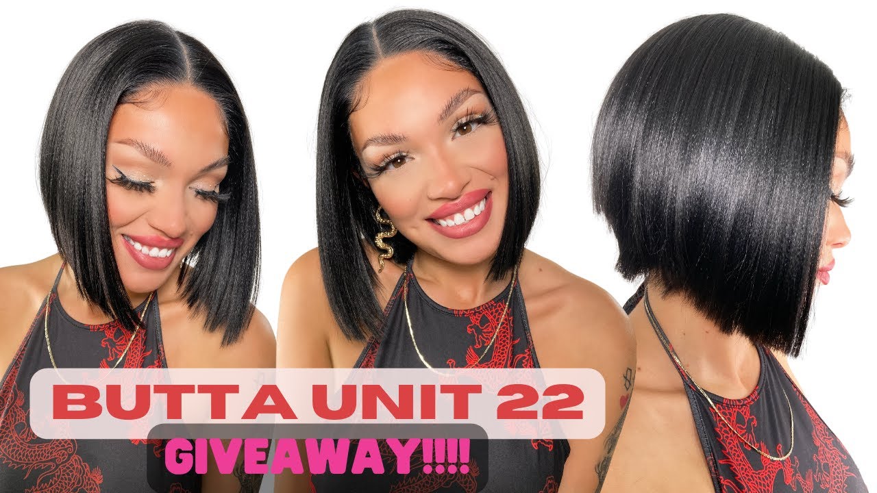 GIVEAWAY(closed)‼️NEW BUTTA UNIT 22- BLUNT CUT SYNTHETIC LACE FRONT BOB ...