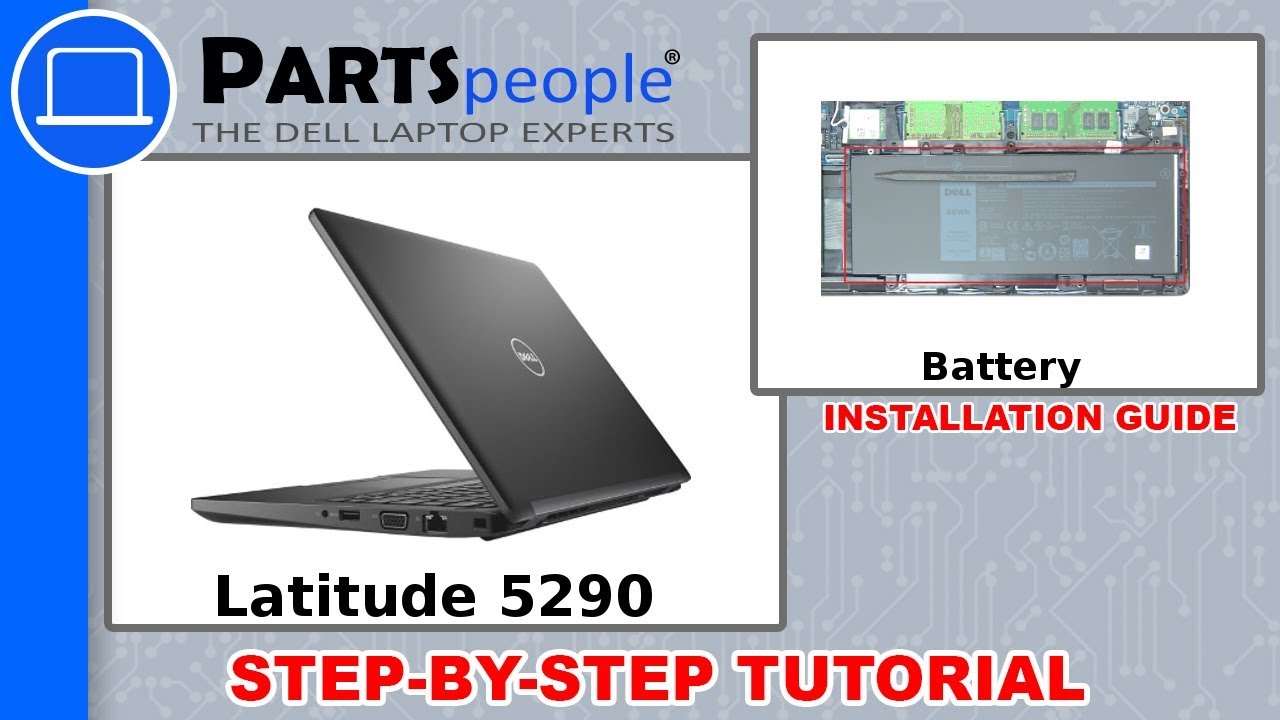 Dell Latitude 5290 (P27S002) Battery How-To Video Tutorial - YouTube