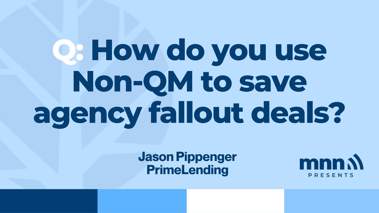 Using Non QM To Save Agency Fall Out Deals - YouTube