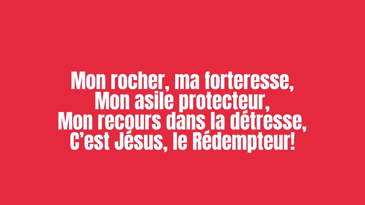 Il est un roc seculaire_voix-Mon rocher, ma forteresse-hymnes et ...