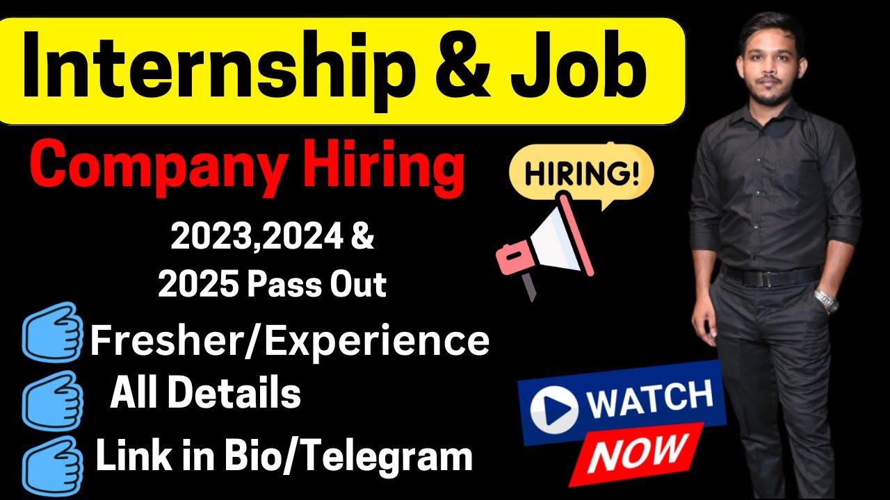 Internship and Job Calendar Part-1 #internship & #jobs - YouTube