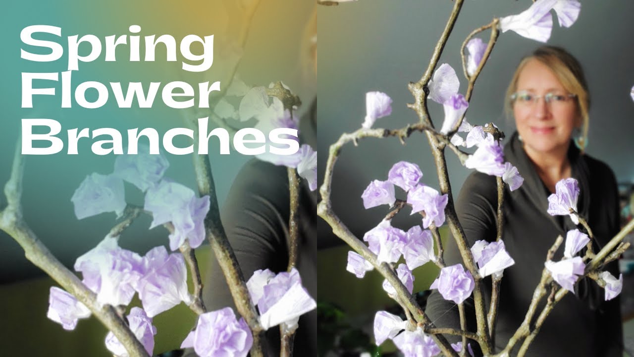Make Your Own Spring Flowering Branches Out Of Paper! - YouTube