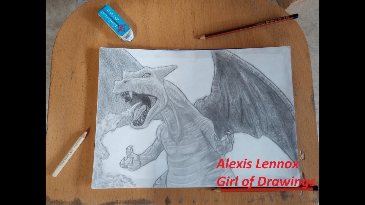 Alexis Art - Drawing Charizard ( Pokemon : Detective Pikachu ) - YouTube