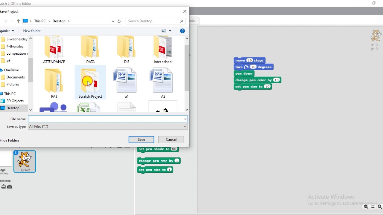 Introduction to #Scratch #Stamp #pen #block #sprite #Class3 - YouTube
