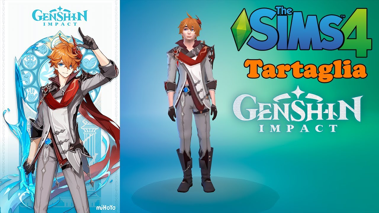 Tartaglia (Childe) | Genshin Impact | Sims 4 | - YouTube