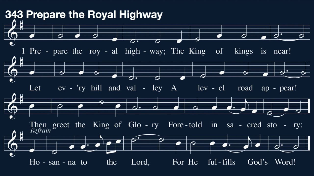 Hymn 343: Prepare the Royal Highway - YouTube
