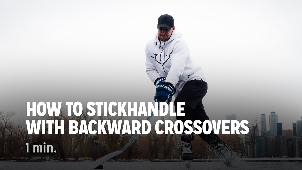 How to Stickhandle with Backward Crossovers - YouTube
