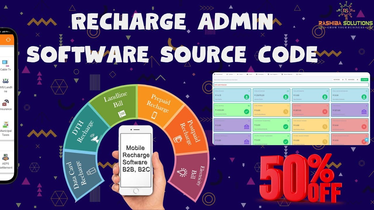 Mobile Recharge Software & Multi Recharge Software Source Code Today Only @4999 - YouTube