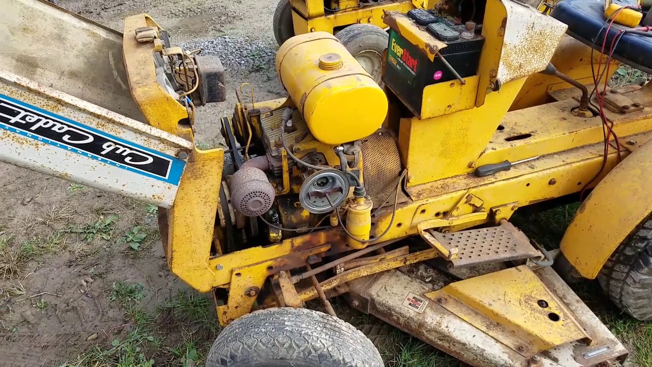 Cub cadet 73 first run and drive - YouTube