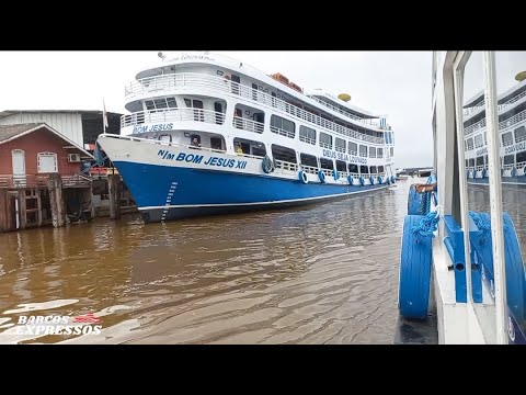 Navio Bom Jesus XIII atracando em Breves PA #viagem #barco #navio # ...