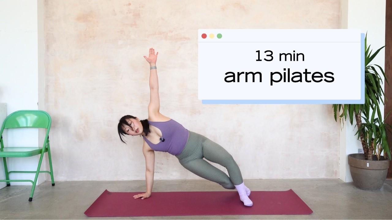 13 min pilates arm workout (no equipment needed!) - YouTube