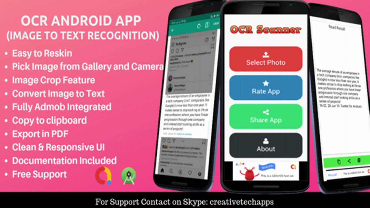 OCR Scanner - Image to Text Recognition Android App | Codecanyon ...
