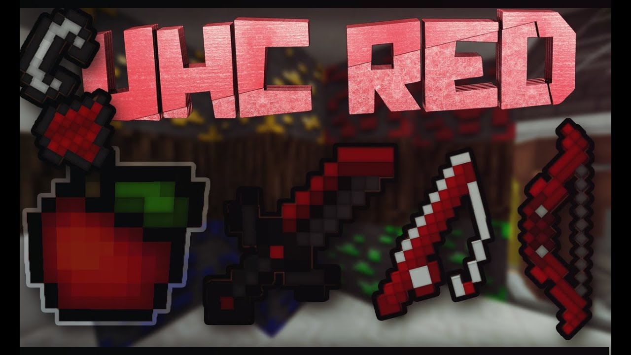 REVIEW UHC RED TEXTURE PACK PVP Sin Lag | Minecraft 1.8.8/1.8 - YouTube
